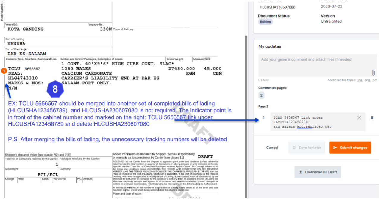 BLDC online - Guidelines - Hapag-Lloyd
