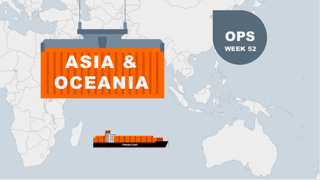 Asia & Oceania Operational Insights Week 52 - Hapag-Lloyd