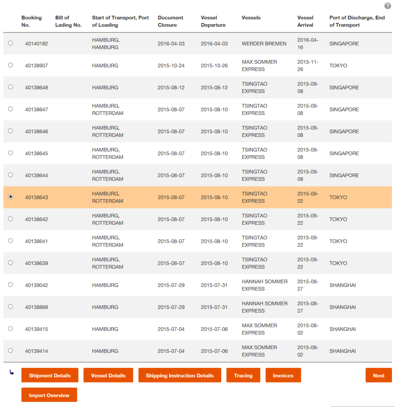 User Guide: My Shipments - Hapag-Lloyd
