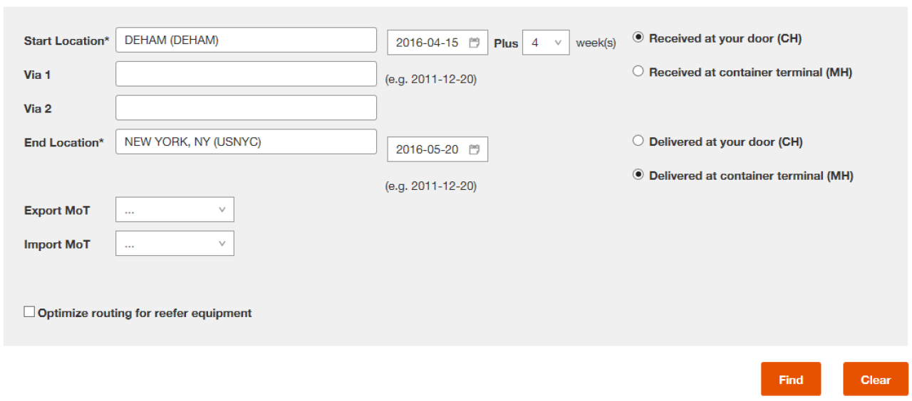 User Guide: Interactive Schedule - Hapag-Lloyd