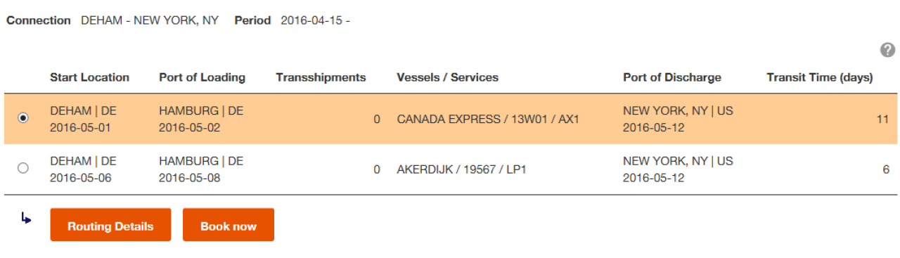 User Guide: Interactive Schedule - Hapag-Lloyd