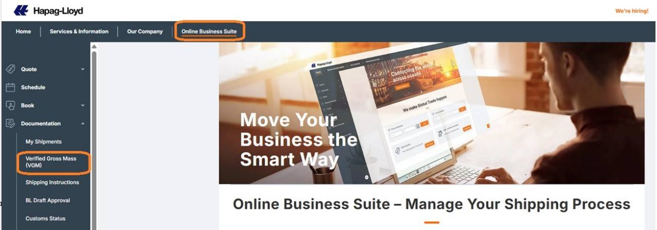 How can I submit VGM ? - Hapag-Lloyd