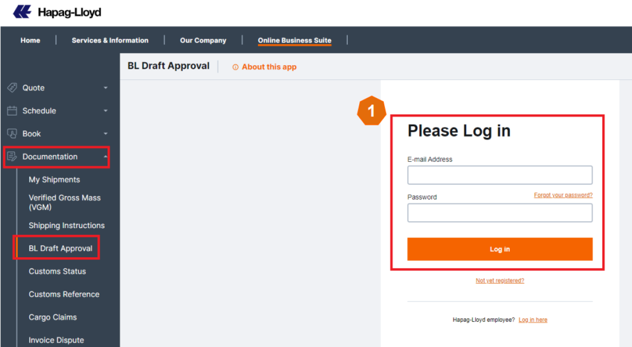 BLDC online - Guidelines - Hapag-Lloyd