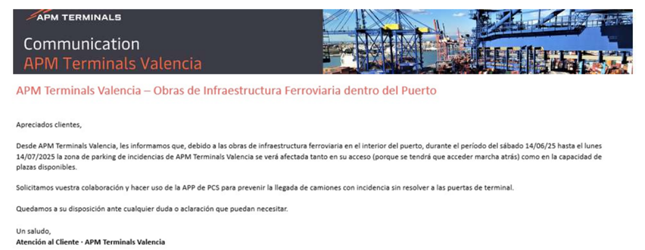 APM Terminals Valencia – Railway Infrastructure Works - Hapag-Lloyd