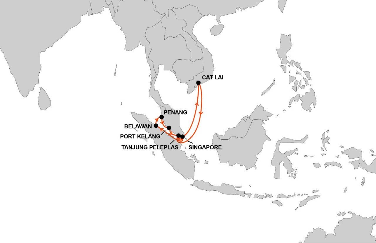 Here's an update on our VIS, VCS and JPX feeders in Asia - Hapag-Lloyd