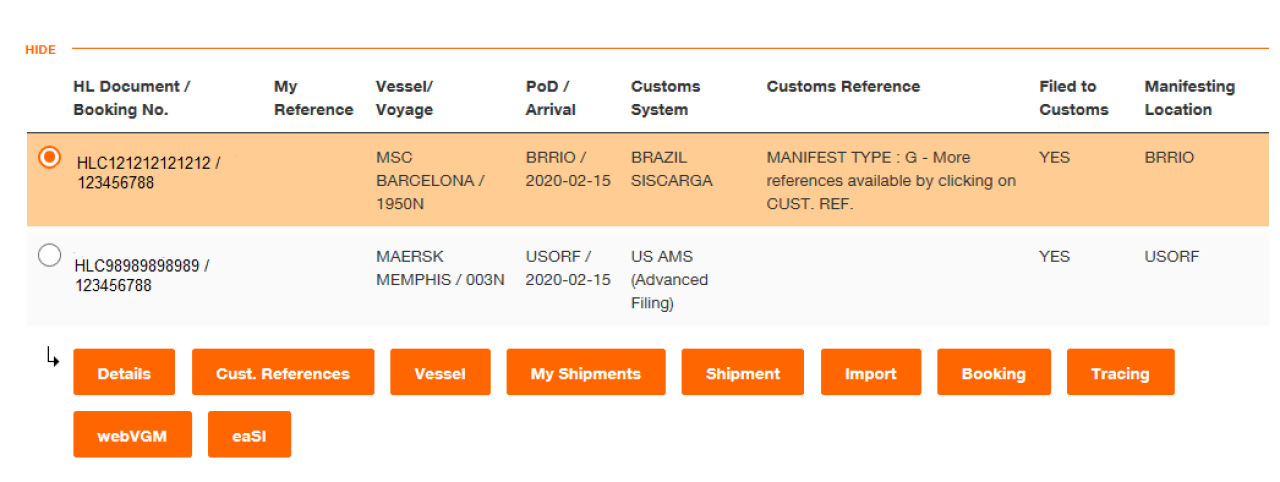 User Guide: Customs - Hapag-Lloyd