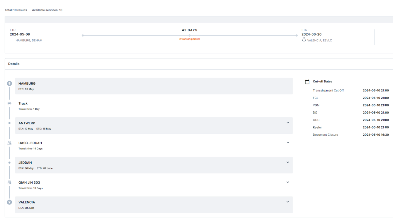 Vessel Schedule - Find up-to-date schedule information - Hapag-Lloyd